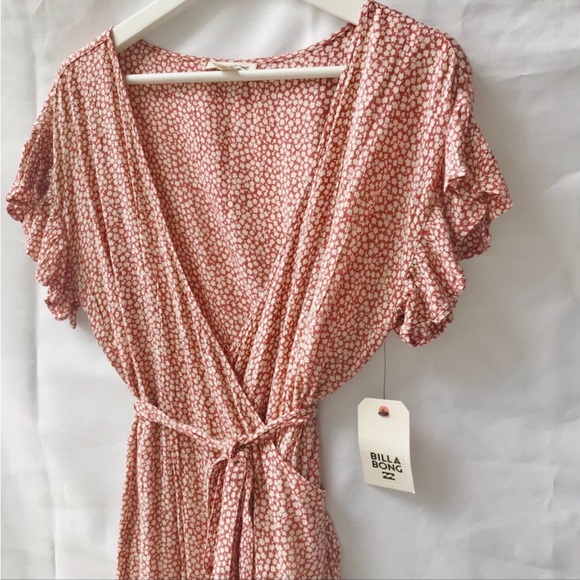 Billabong | Dresses | Nwt Billabong Wrap And Roll Ruffle Dress | Poshmark